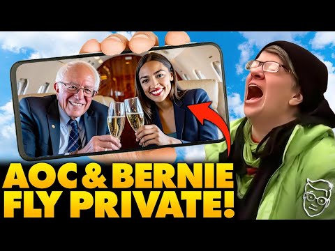 AOC & Bernie Busted Flying in $32M Jet to 'Fight the Rich' Rally ...